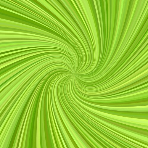 Green radiant background with circular swirl Vector Image