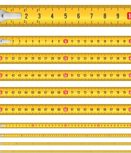 Tape measure in centimeters Royalty Free Vector Image