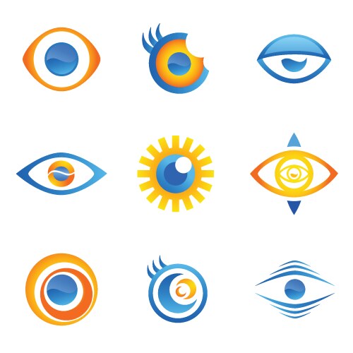 Eye logos Royalty Free Vector Image - VectorStock