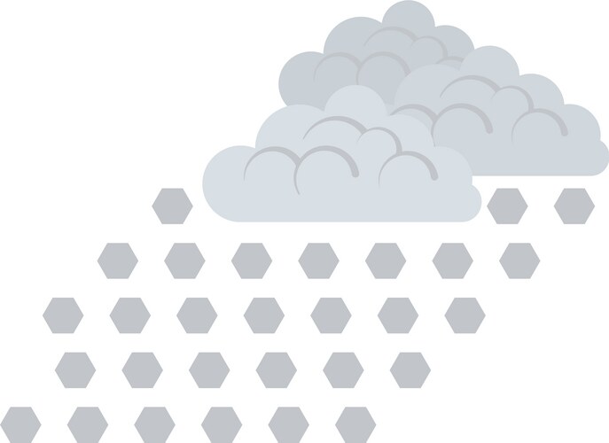 Hail icon Royalty Free Vector Image - VectorStock