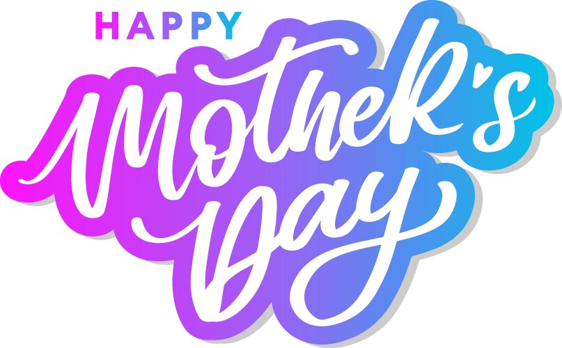 Happy fathers day greeting hand written lettering Vector Image