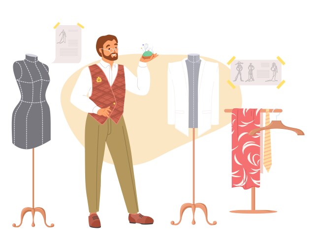 Tailor Cartoon Vector Images (over 8,300)