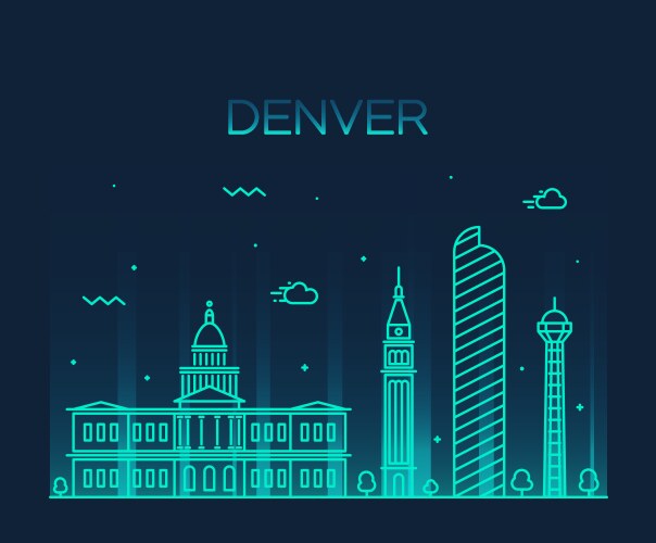 Denver Skyline Vector Images (over 240)