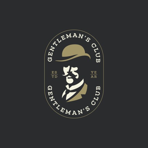 Old man logo Royalty Free Vector Image - VectorStock