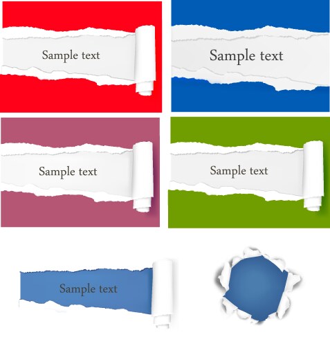 Ripped Paper Vector Images (over 19,000)