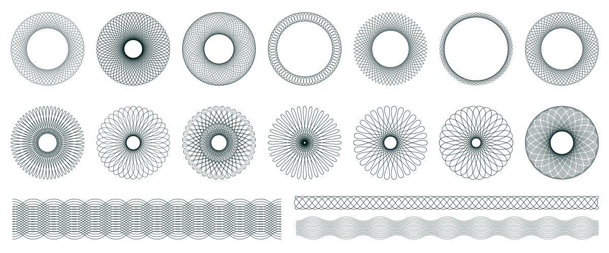 Spirograph Vector Images (over 1,700)