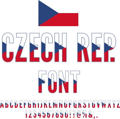 Romania cartoon font romanian national flag Vector Image