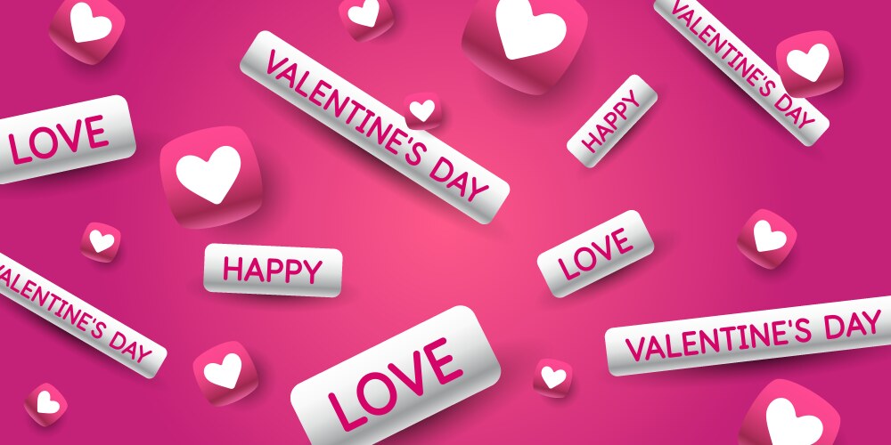 A cute romantic poster Royalty Free Vector Image