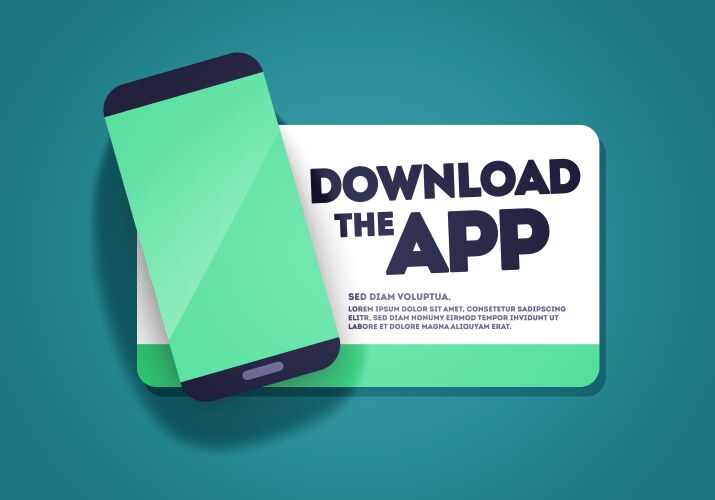 Mobile phone with chat screen app Royalty Free Vector Image