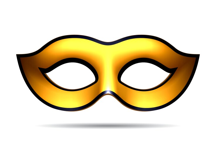 Silver shining carnival mask Royalty Free Vector Image