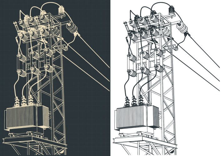 Power Transformer Drawing Vector Images (over 490)