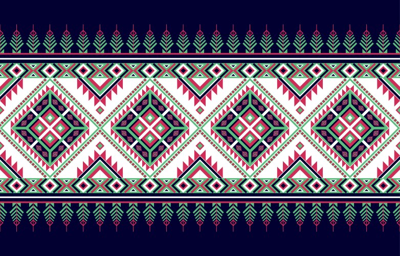 Ethnic indian pattern traditional geometric Vector Image