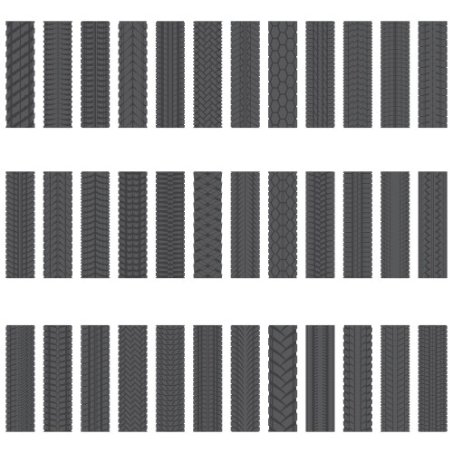 Tire shapes Royalty Free Vector Image - VectorStock