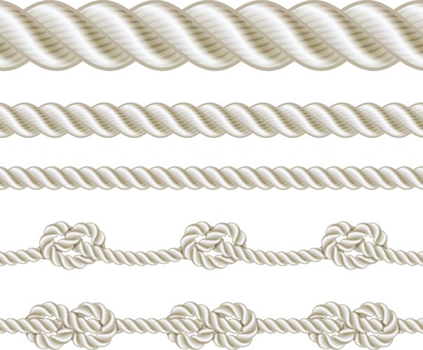 Rope set Royalty Free Vector Image - VectorStock