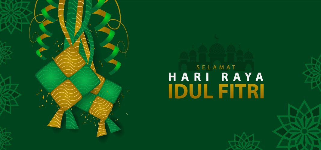 Hari Raya Aidilfitri Banner Vector Images (over 1,400)