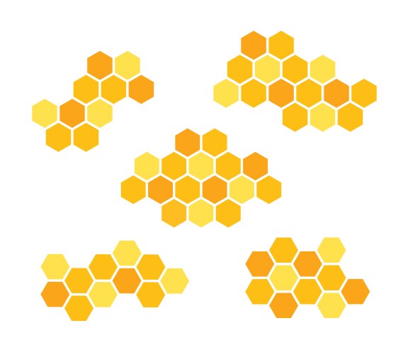 Bee with honeycomb Royalty Free Vector Image - VectorStock