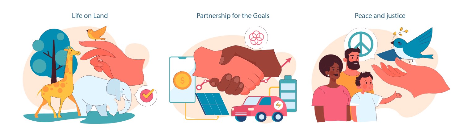 Sustainability set Royalty Free Vector Image - VectorStock