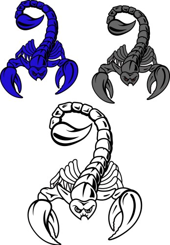 Zodiac sign scorpio Royalty Free Vector Image - VectorStock