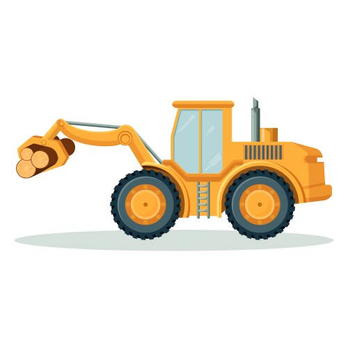 Tractor jcb Royalty Free Vector Image - VectorStock