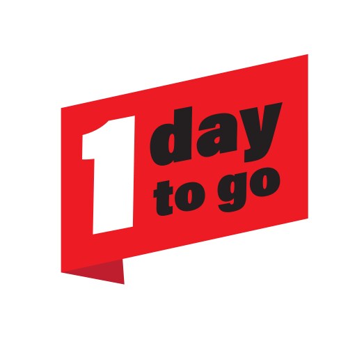 1 month go to sign Royalty Free Vector Image - VectorStock