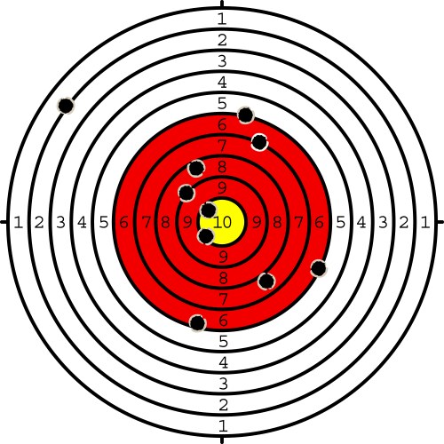 Issf 10 meter air pistol olympic shooting archery Vector Image