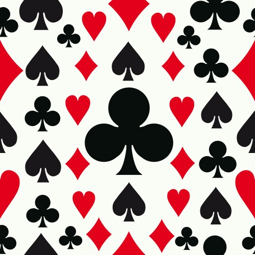 Casino poker seamless pattern Royalty Free Vector Image