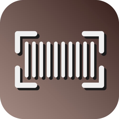 Qr code glyph gradient background icon – Royalty-Free Vector | VectorStock