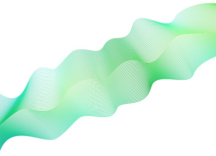 Rainbow squiggle pattern line art wave design Vector Image