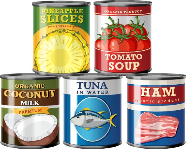 Can Goods Vector Images (over 5,000)