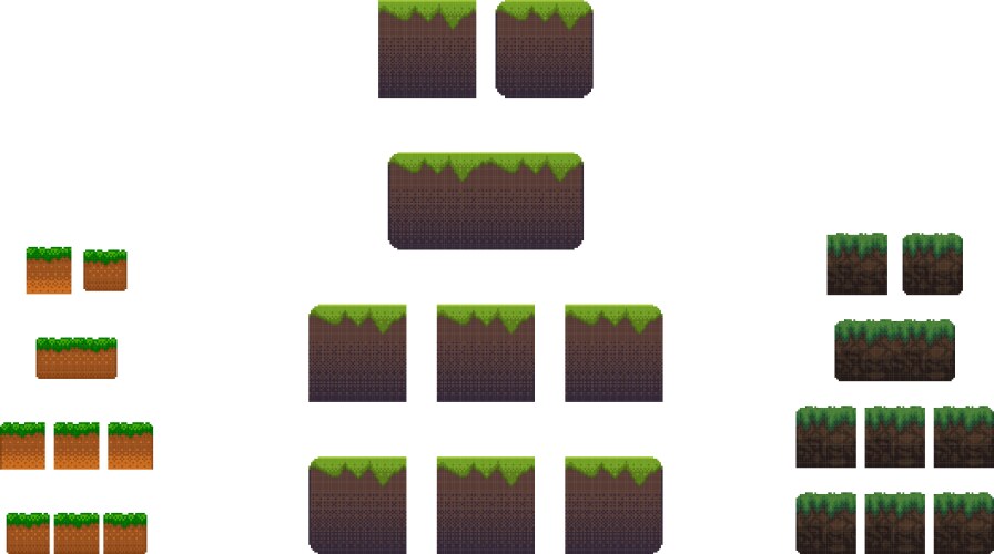 Pixel Texture Ground Vector Images (over 310)