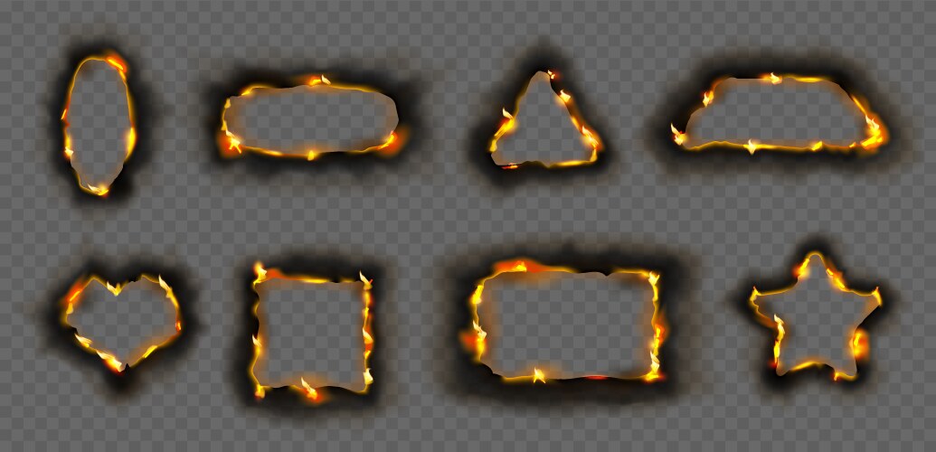 Burning Paper Vector Images (over 12,000)