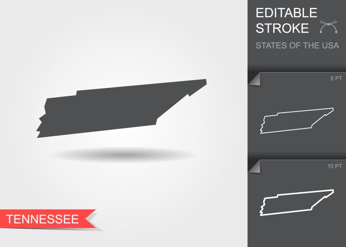 Tennessee State Shape Outline Vector Images (over 340)