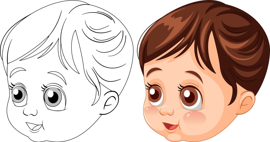Human face Royalty Free Vector Image - VectorStock