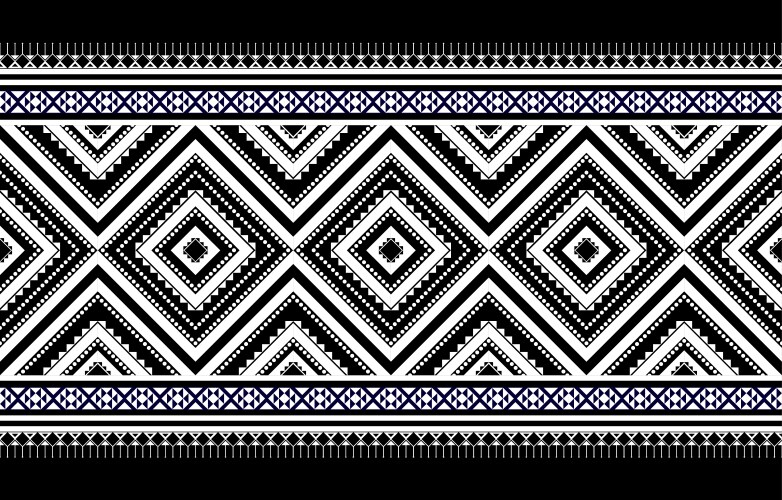 Ethnic indian pattern traditional geometric Vector Image