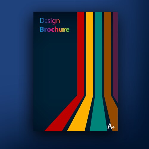 Brochure booklet cover design templates Royalty Free Vector