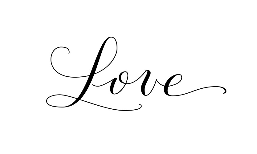 Love Calligraphy Vector Images (over 100,000)