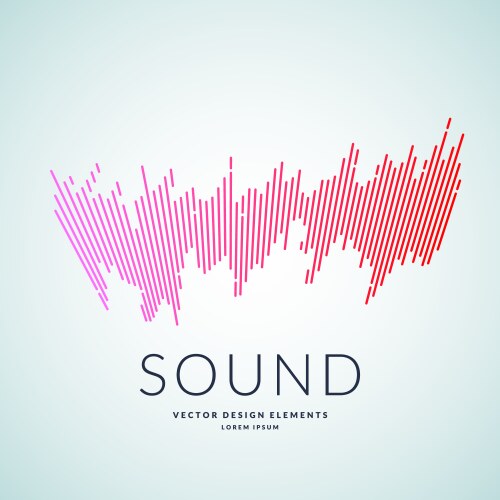 Music wave in form Royalty Free Vector Image - VectorStock