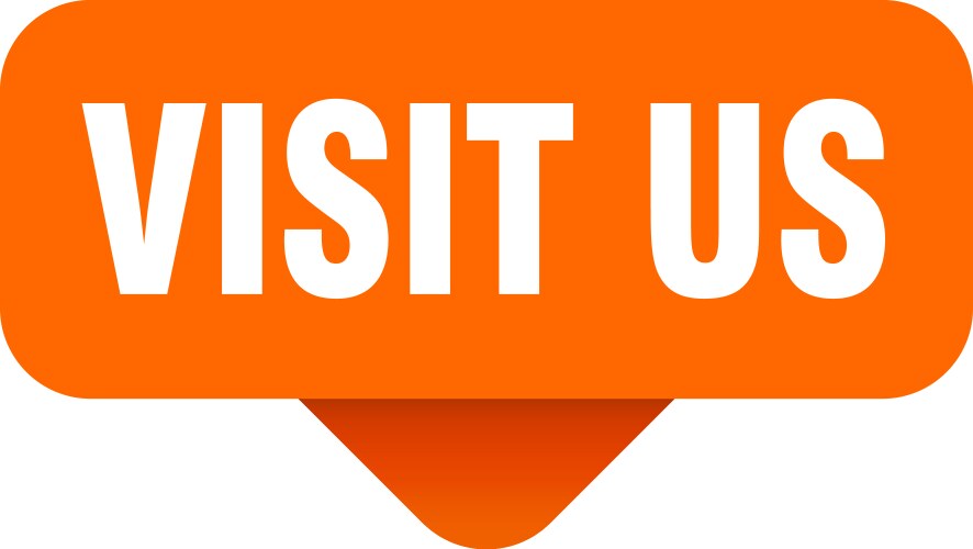 Visit us sticker sign on transparent Royalty Free Vector