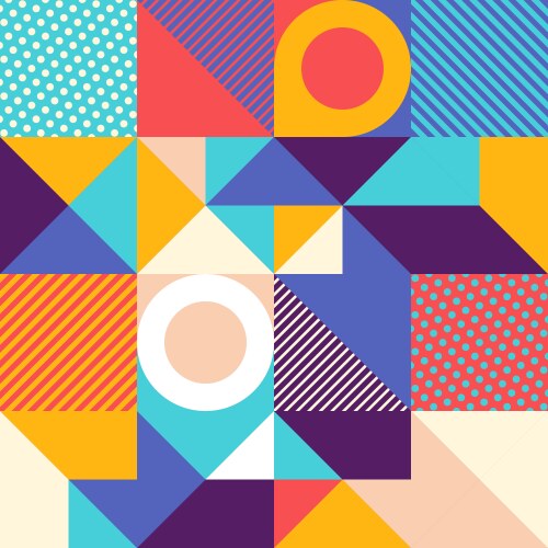Retro textured geometric background Royalty Free Vector