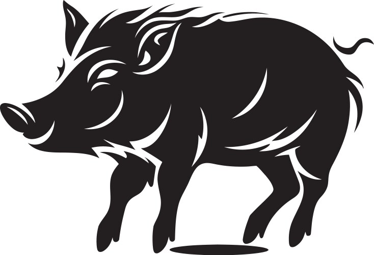 Thundering tusk boar symbol battalion iconic Vector Image