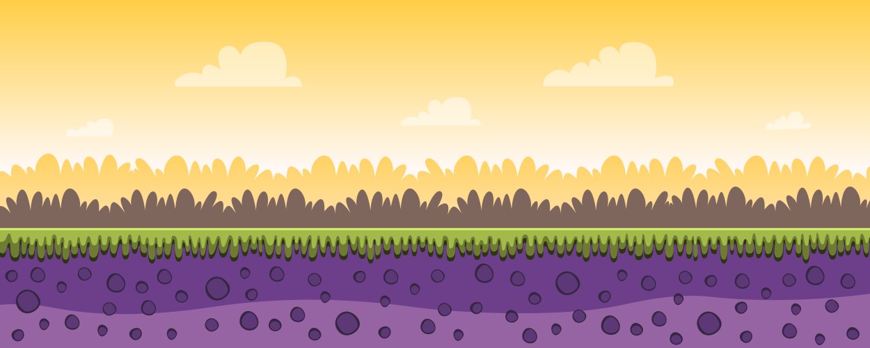 Cartoon game background Royalty Free Vector Image