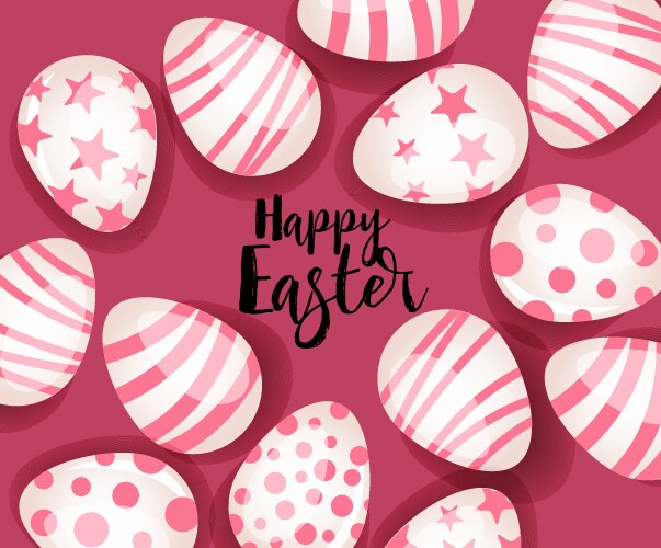 Happy easter background Royalty Free Vector Image