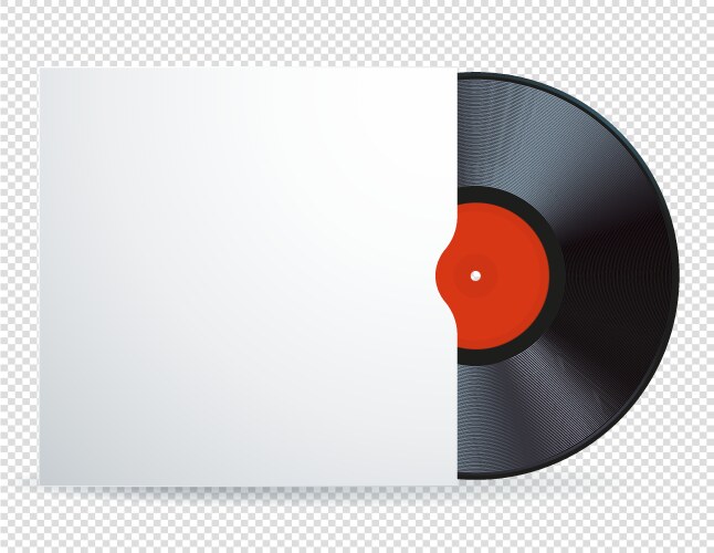 Vinyl record isolate Royalty Free Vector Image