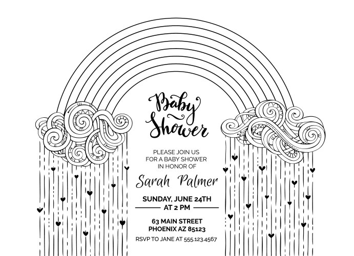 Rainbow Raindrop Shower Vector Images (over 160)