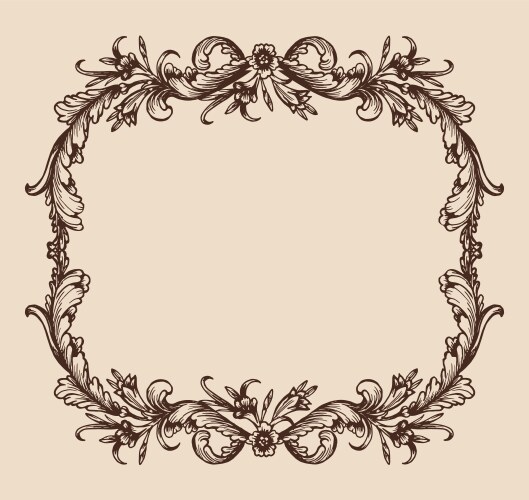 Victorian frame Royalty Free Vector Image - VectorStock