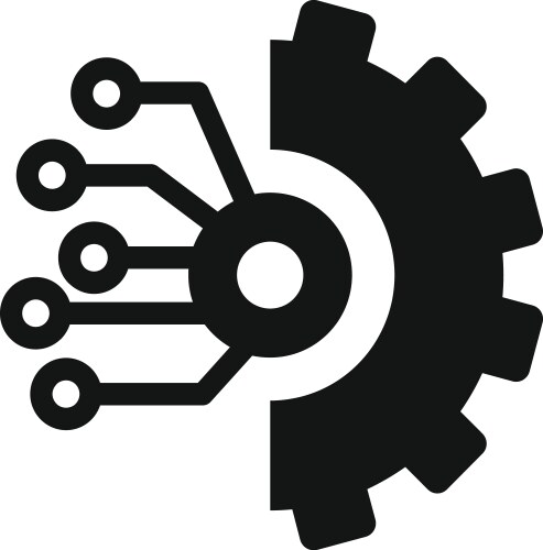 Engineering icon gear and wrench service symbol Vector Image