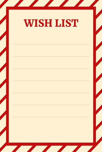 Wish list checkbox icon cartoon online Royalty Free Vector