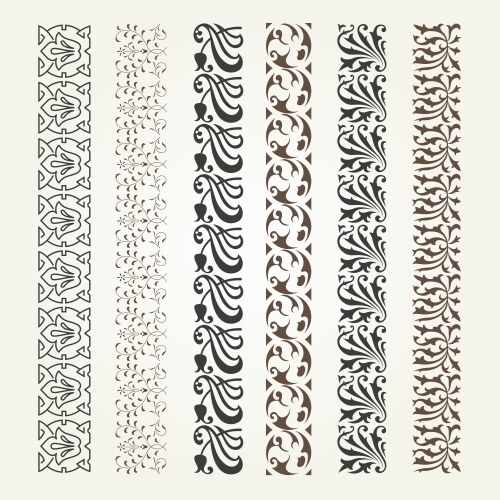 Decorative seamless border Royalty Free Vector Image