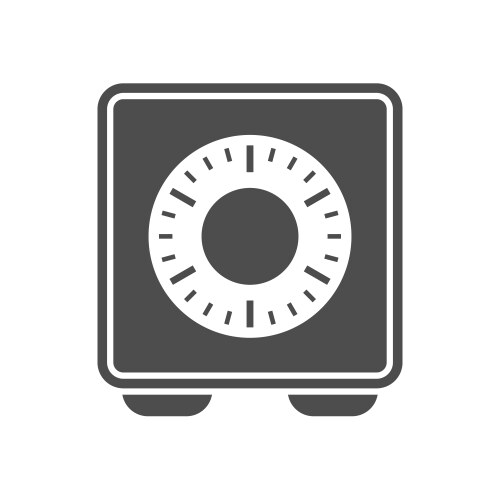 Safe cell icon Royalty Free Vector Image - VectorStock