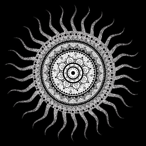 Mandalas Sun Vector Images (over 9,500)